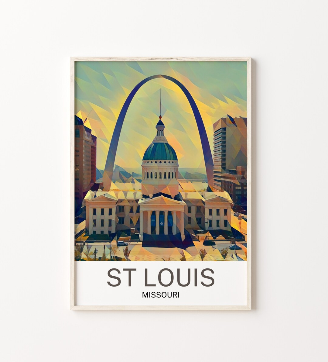 St Louis, St Louis Print, St Louis Wall Art, St Louis Poster, St Louis ...