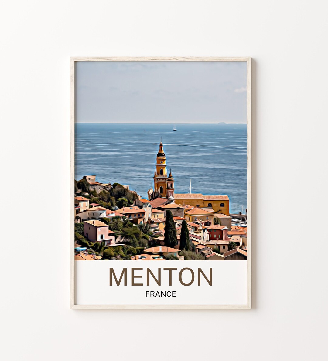 Menton, Menton Print, Menton Wall Art, Menton Poster, Menton Painting ...