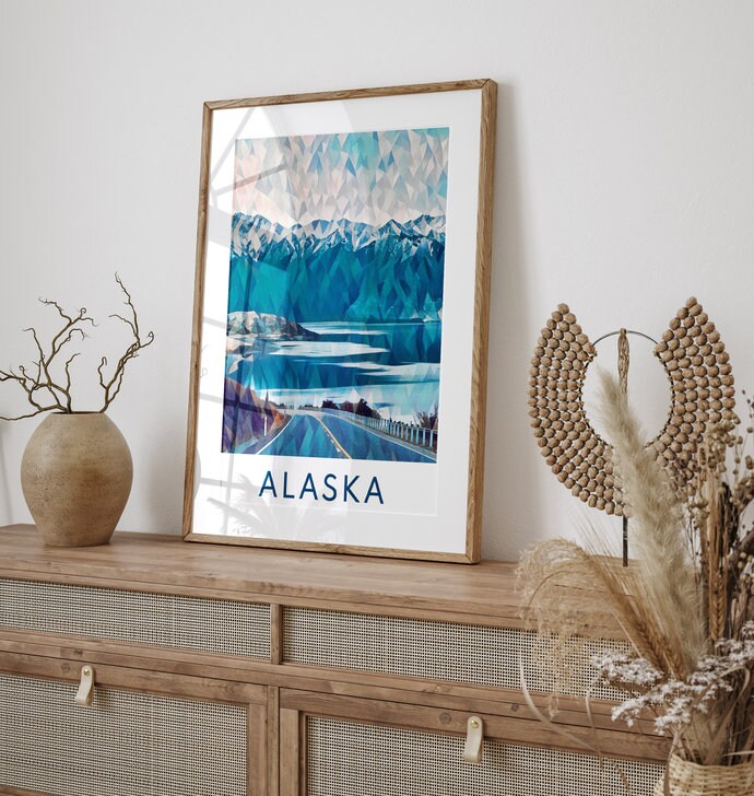 Alaska Alaska Art Alaska Gift Alaska Print Alaska Wall - Etsy