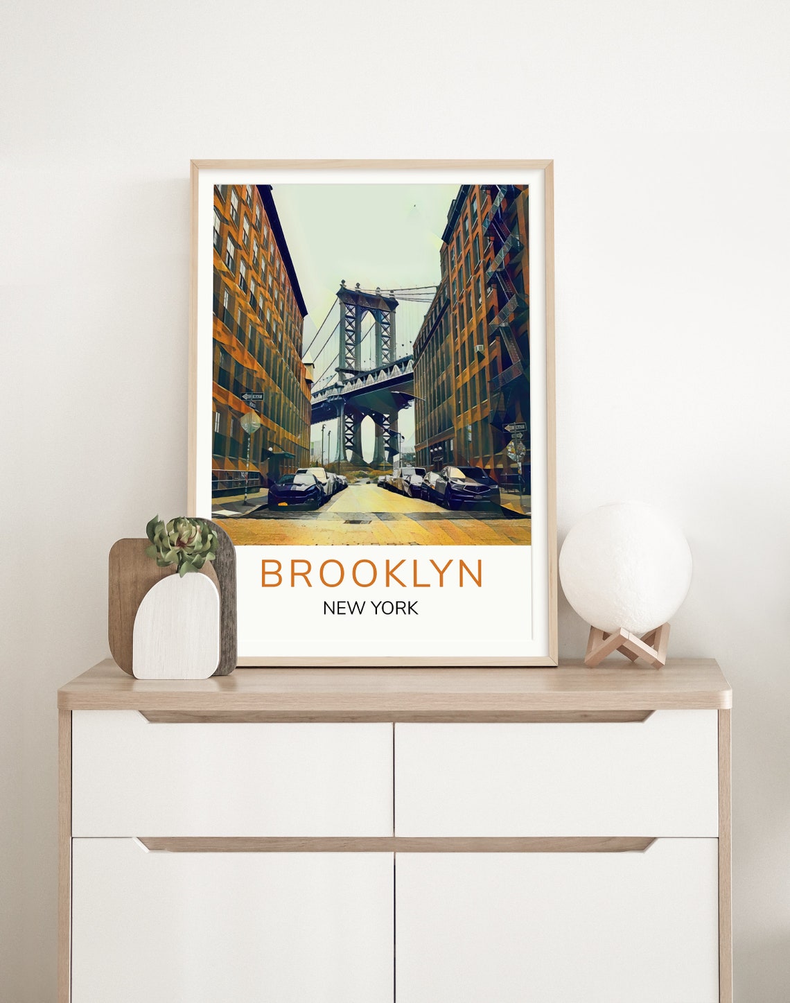 Brooklyn Wall Art Brooklyn Print Brooklyn Wall Decor | Etsy