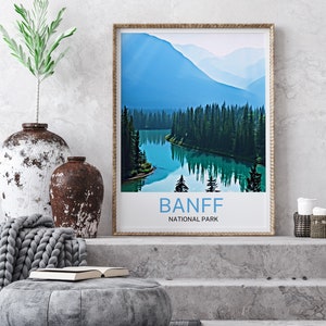 Banff National Park Travel Print, Banff National Park Wall Art, Banff ...