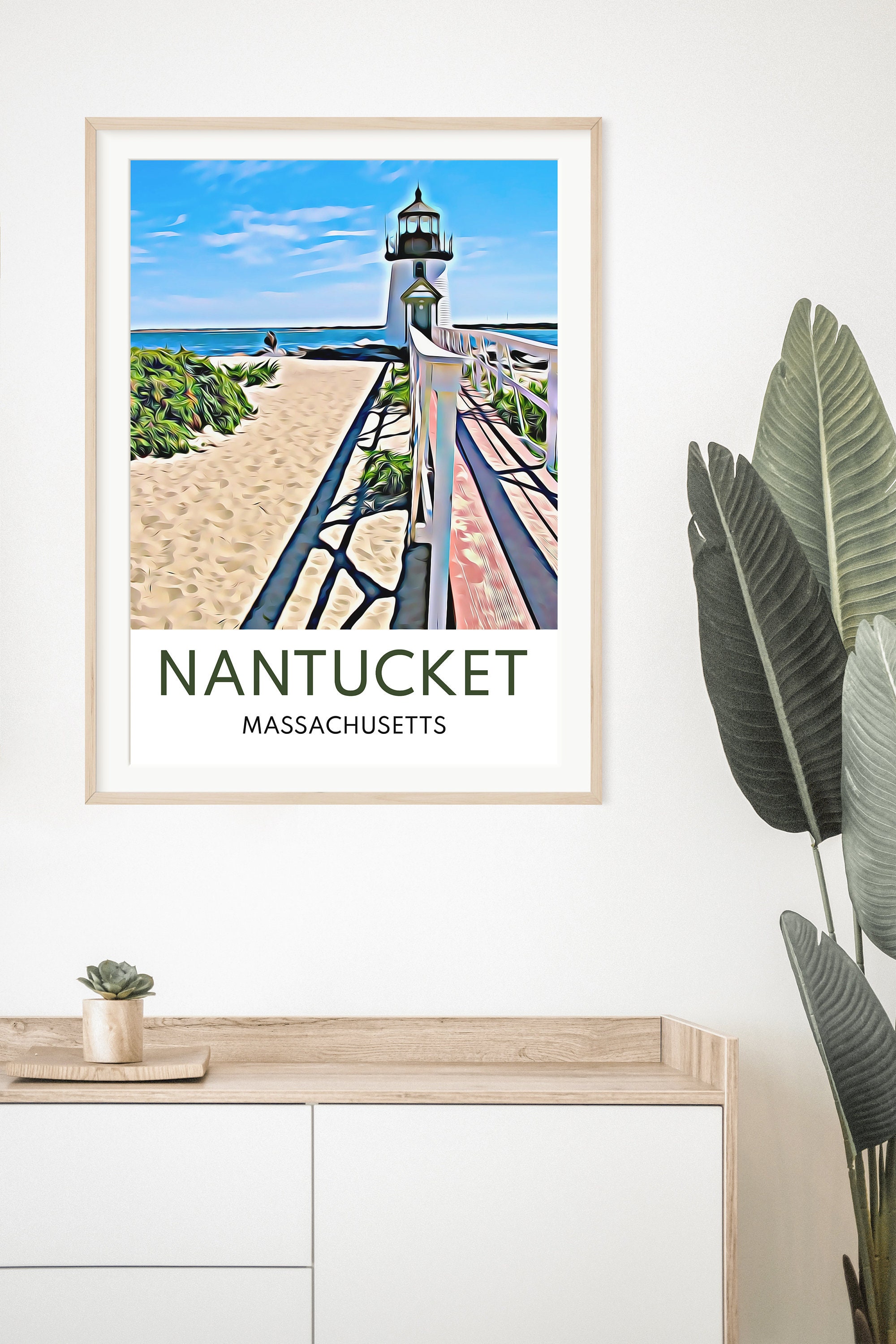 Nantucket Travel Prints Nantucket Art Print Nantucket Wall | Etsy