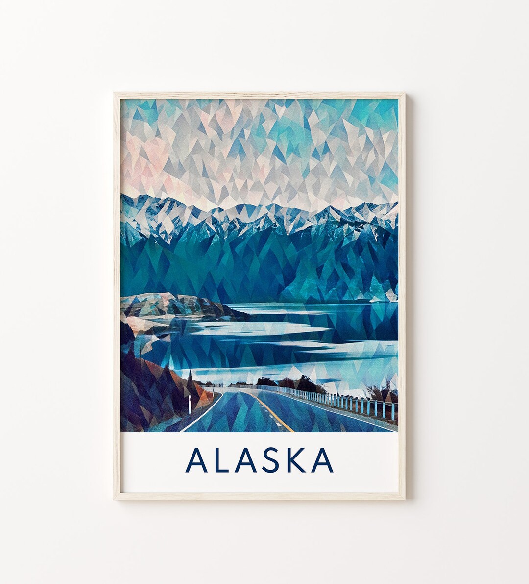 Alaska Print, Alaska Art, Alaska Wall Art, Alaska Painting, Alaska ...