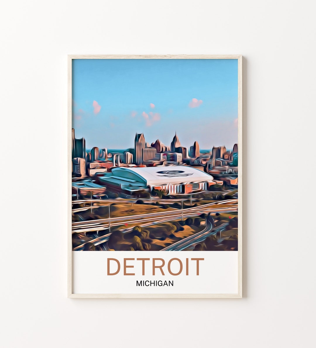Detroit Art, Detroit Print, Detroit Art Print, Detroit Poster, Detroit ...