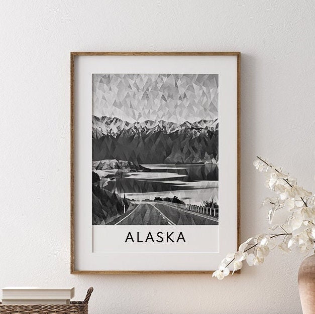 Alaska Art Alaska Alaska Print Alaska Wall Art Alaska | Etsy