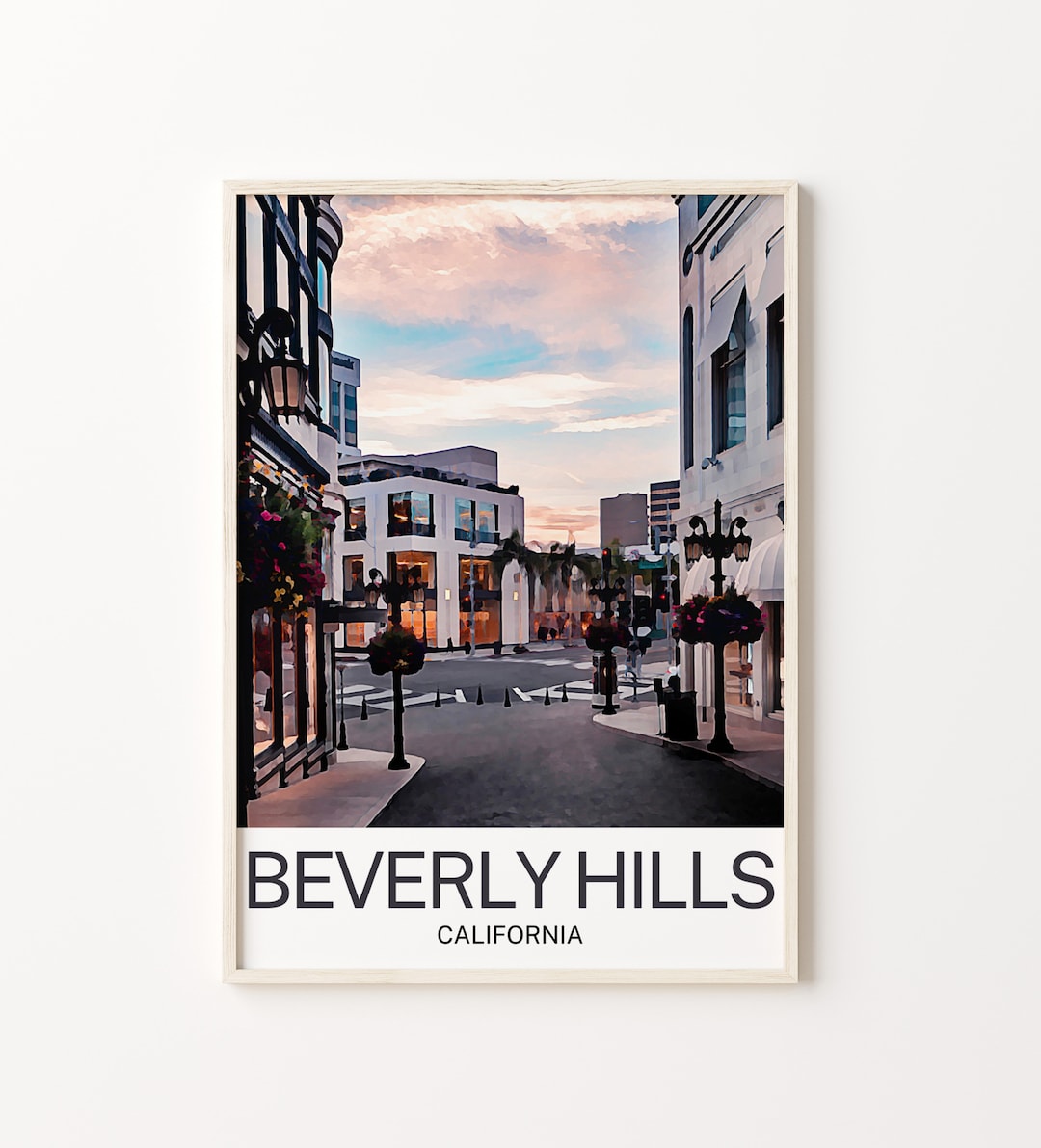 Beverly Hills, Beverly Hills Print, Beverly Hills Wall Art, Beverly ...