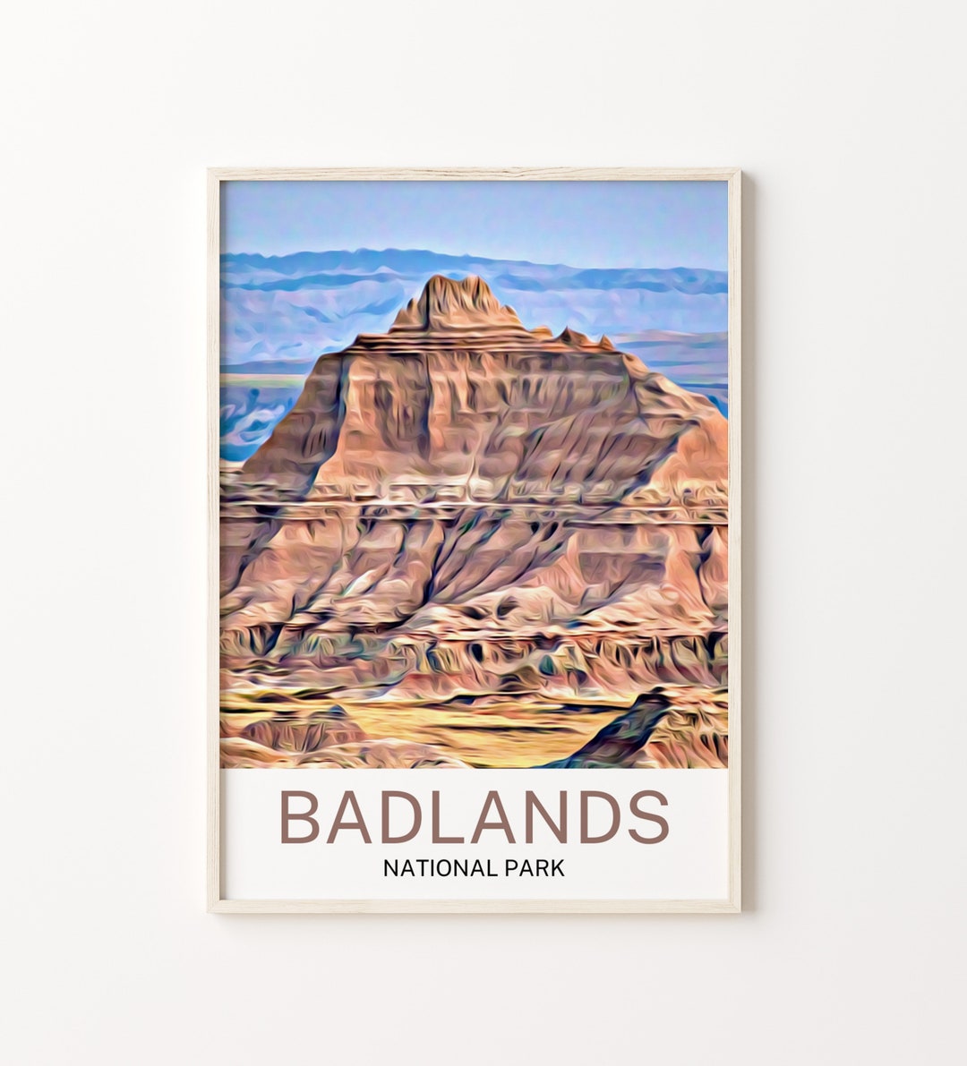 Badlands National Park Print, Badlands National Park Art, Badlands ...