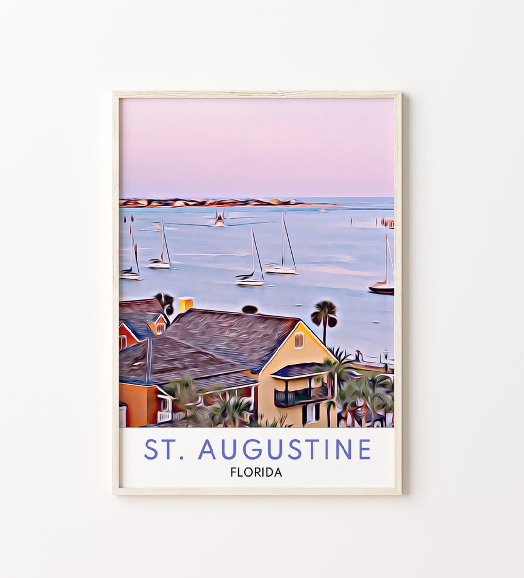 St Augustine Print, St Augustine Wall Art, Florida Art Print, Florida ...