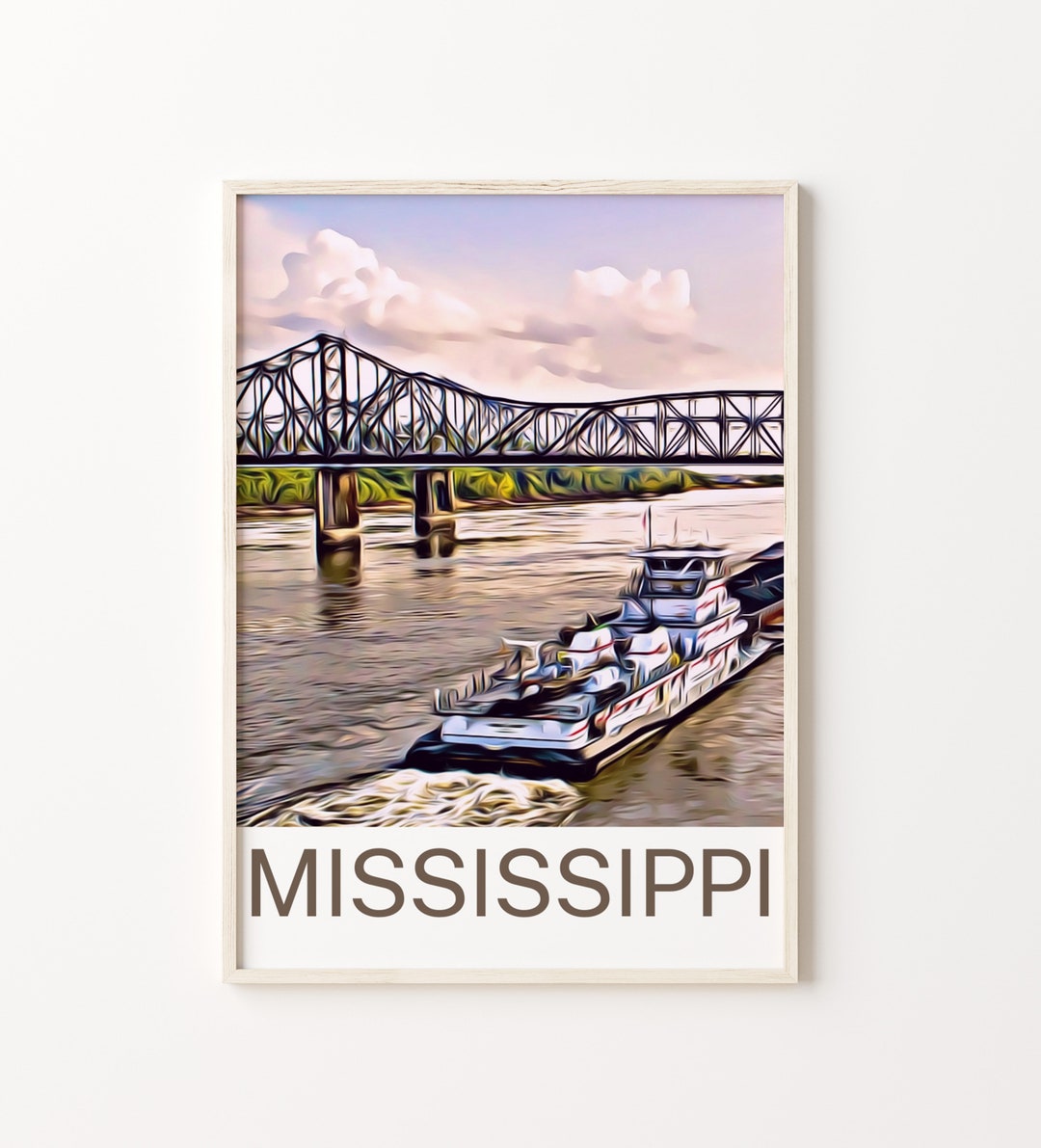Mississippi Print, Mississippi Art, Mississippi Wall Art, Mississippi ...