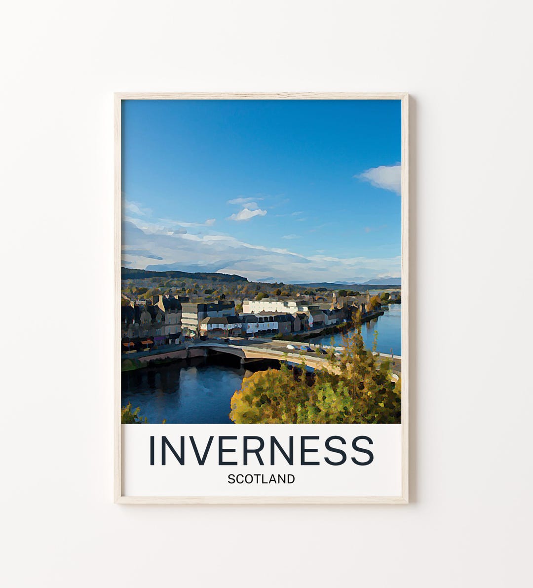 Inverness Print, Inverness Wall Art Print, Inverness Poster, Inverness ...