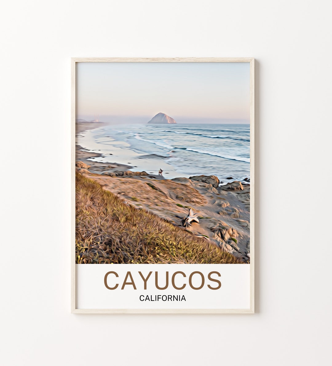 Cayucos Travel Print, Cayucos Wall Art, Cayucos Art, Cayucos Artwork ...