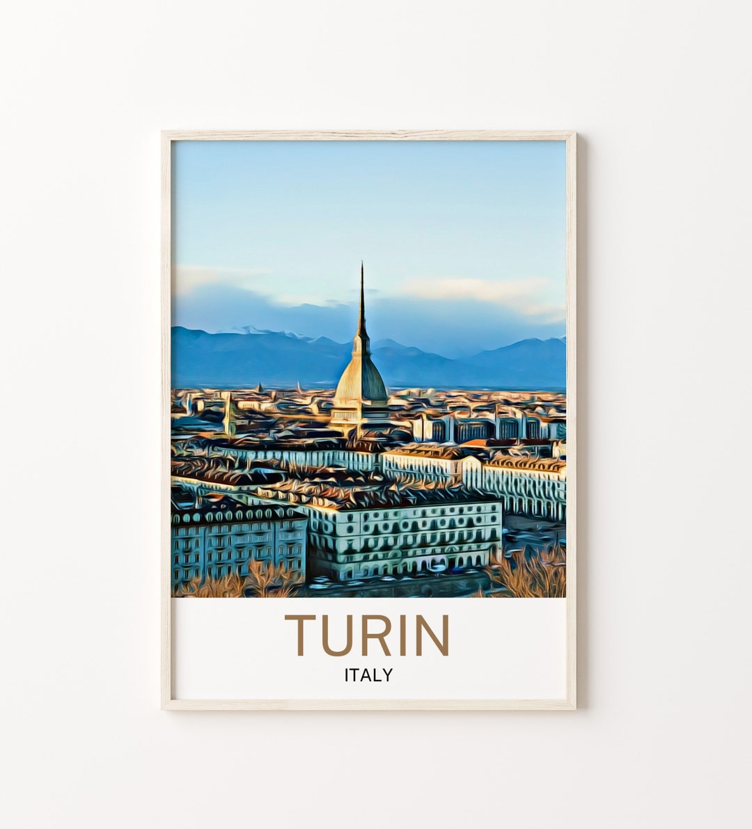 Turin Travel Print, Turin Wall Art, Turin Art, Turin Artwork, Turin Art ...