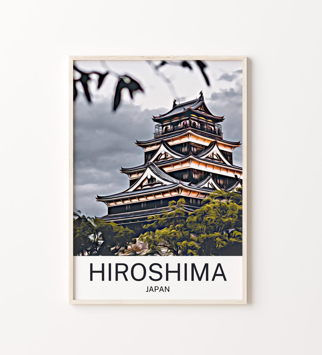 Hiroshima Print, Hiroshima Wall Art Print, Hiroshima Poster, Hiroshima ...