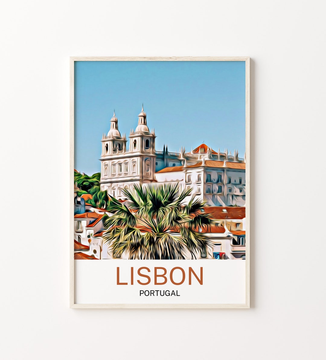 Lisbon Travel Print, Lisbon Wall Art, Lisbon Art, Lisbon Artwork ...