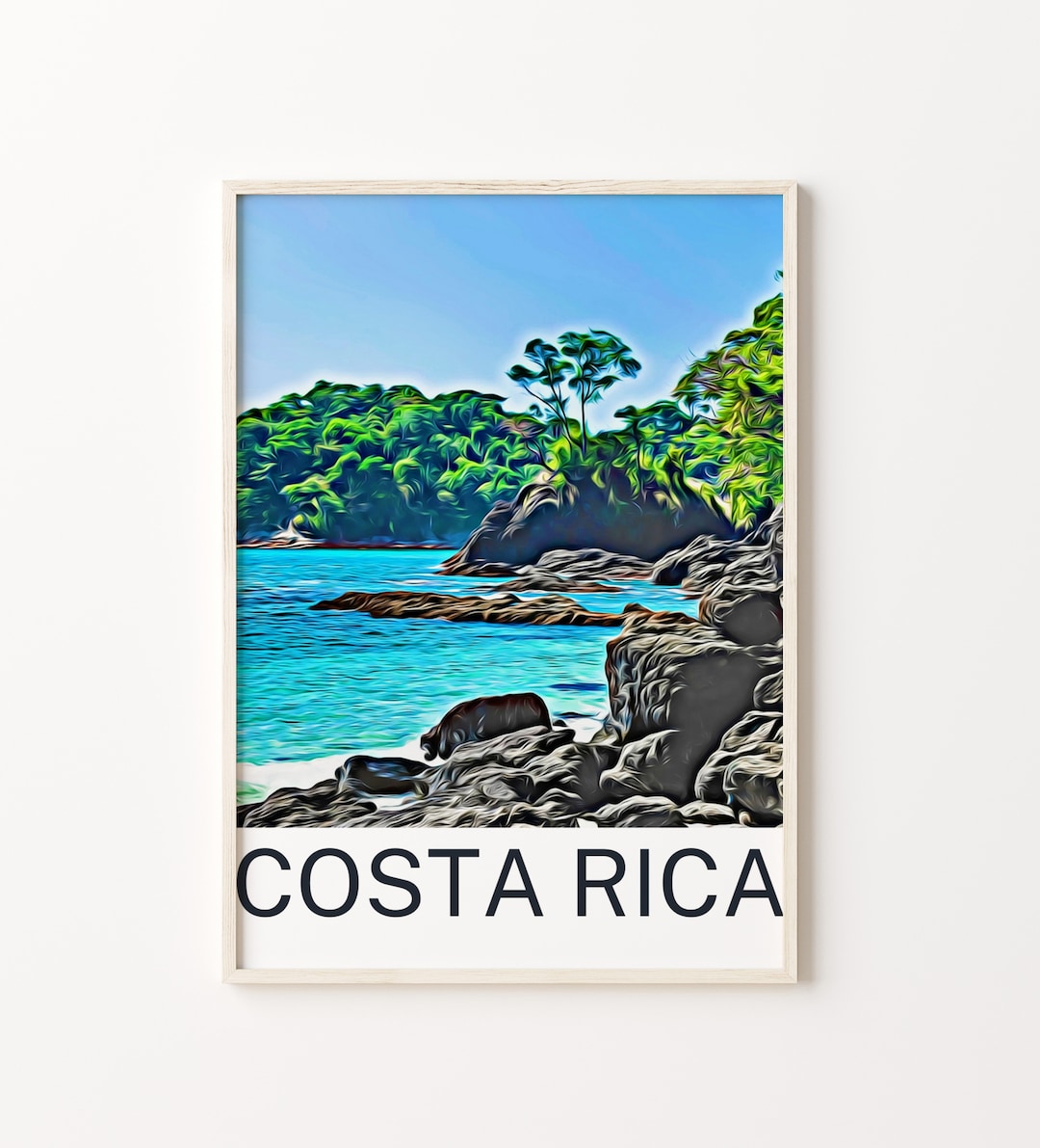 Costa Rica Print, Costa Rica Art, Costa Rica Wall Art, Costa Rica Art ...