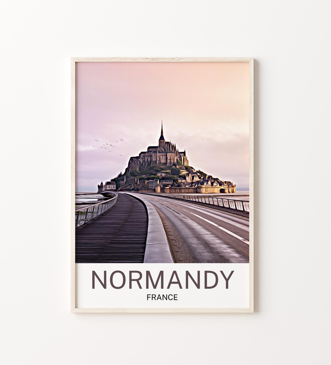 Normandy Art Print, Normandy Poster Print, Normandy Wall Art, Home ...