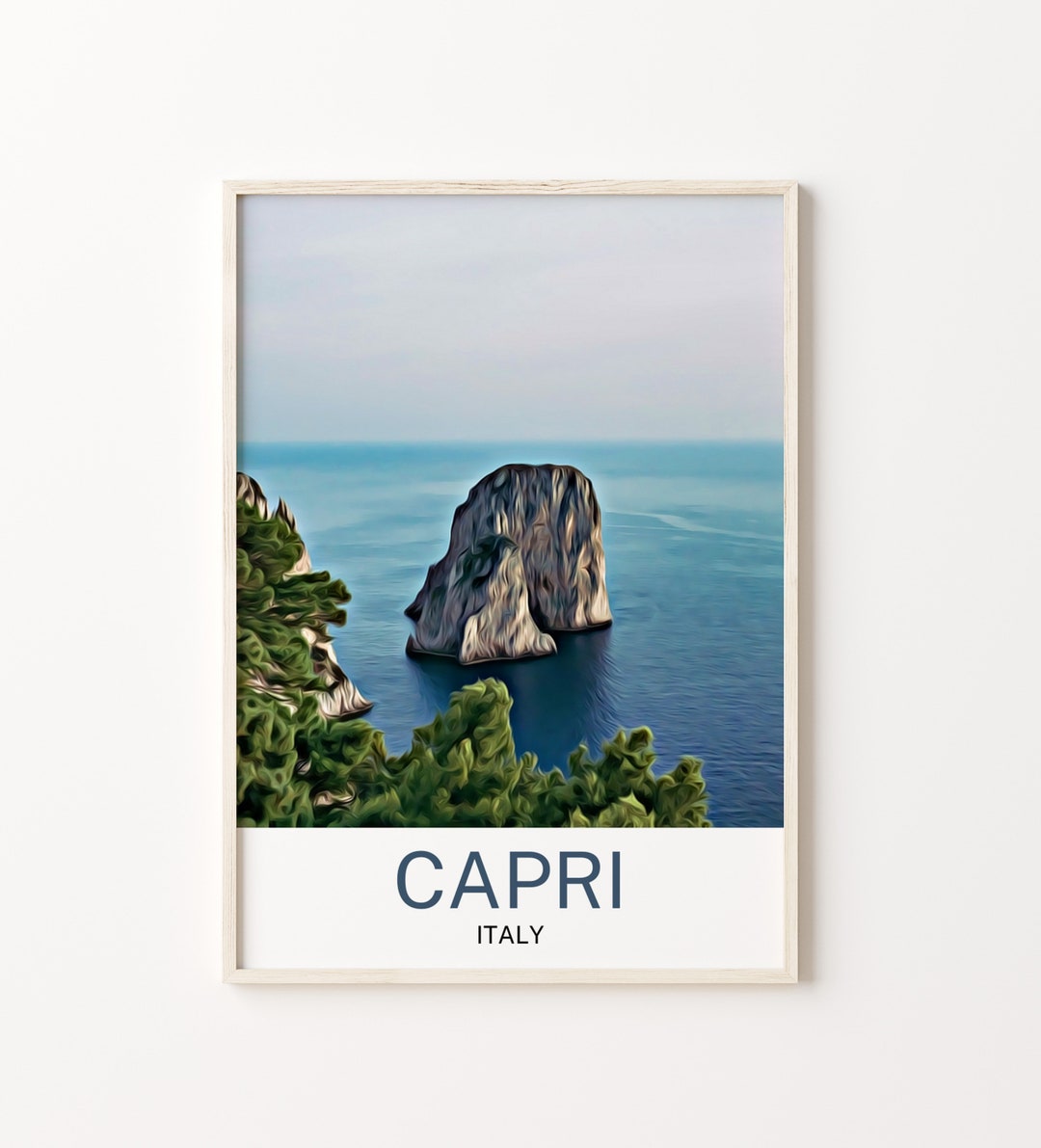 Capri Travel Print, Capri Wall Art, Capri Poster, Capri Art Print ...