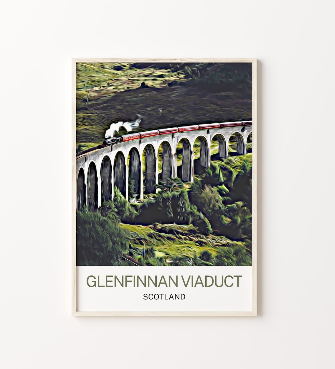 Glenfinnan Viaduct Travel Print, Glenfinnan Viaduct Wall Art ...