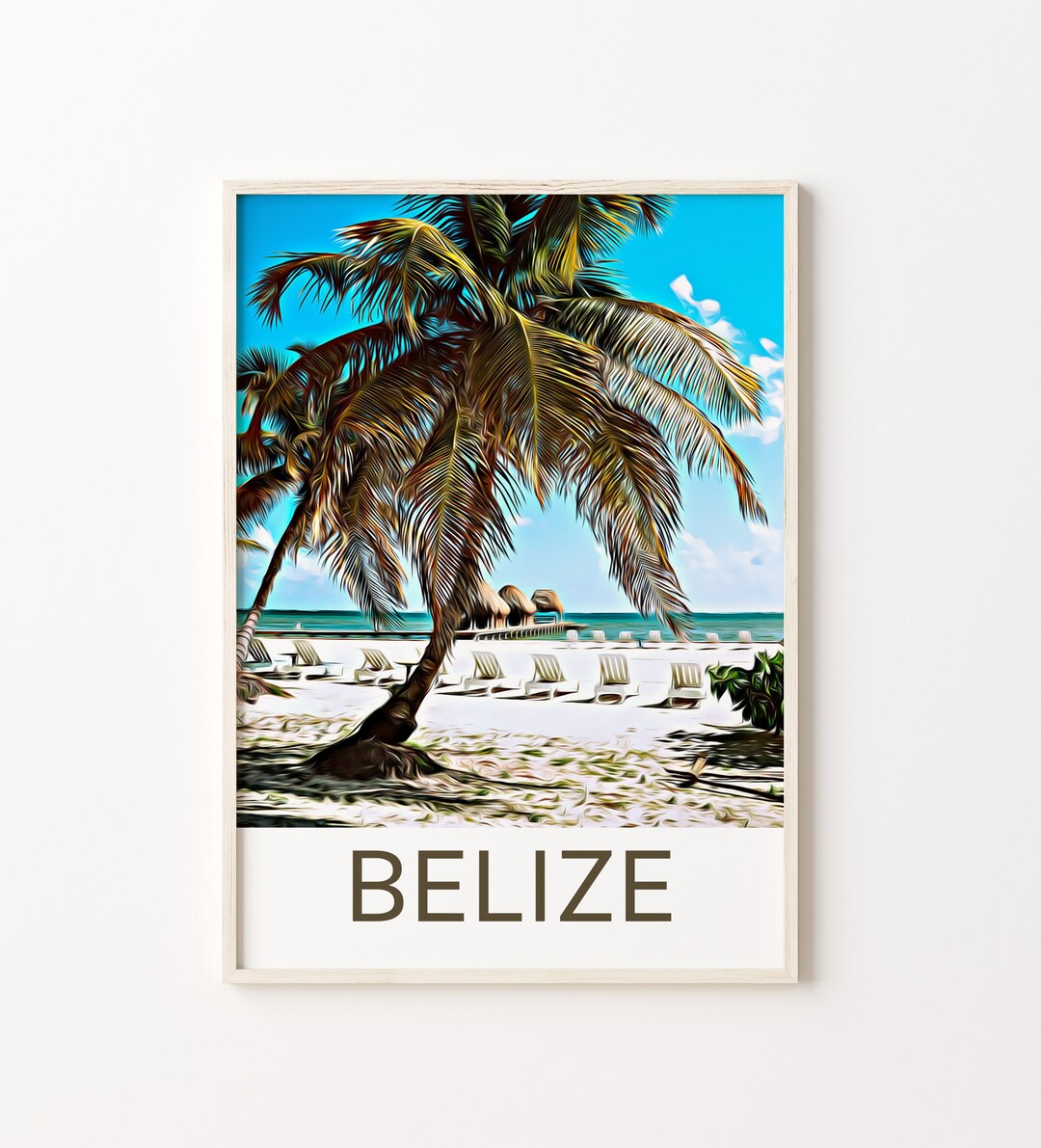 Belize Print, Belize Art, Belize Wall Art, Belize Art Print, Belize ...
