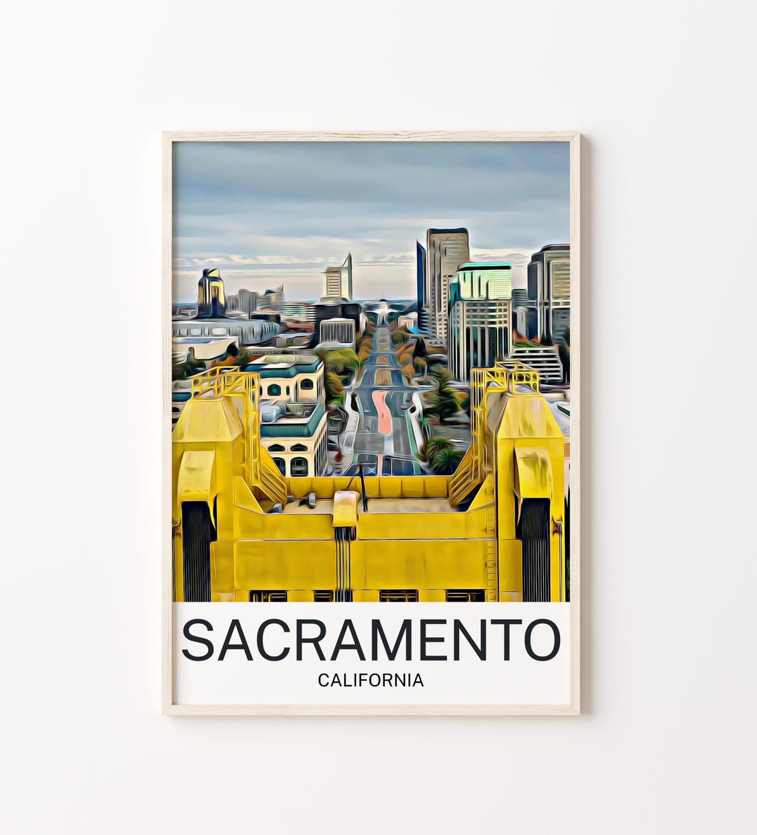 Sacramento Print, Sacramento Wall Art Print, Sacramento Poster ...