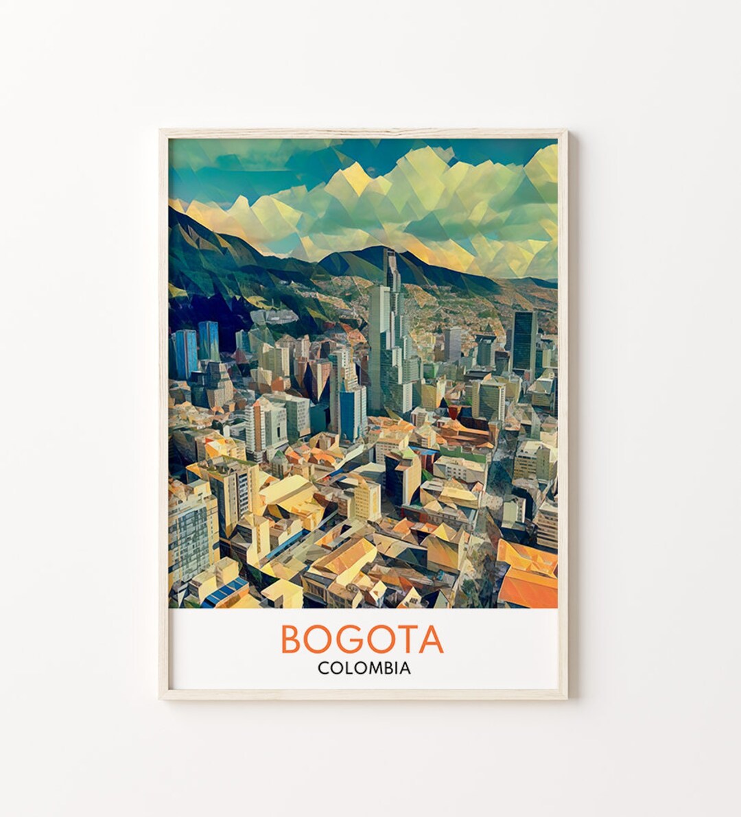 Bogota Print, Bogota Wall Art, Bogota Poster, Bogota Art, Bogota ...
