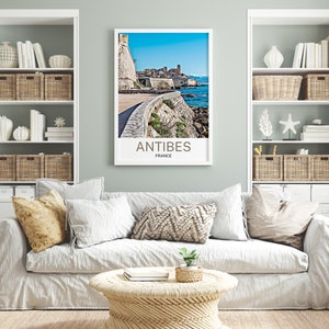 Antibes Travel Print, Antibes Wall Art, Antibes Poster, Antibes Art Print, Antibes Wall Decor ...
