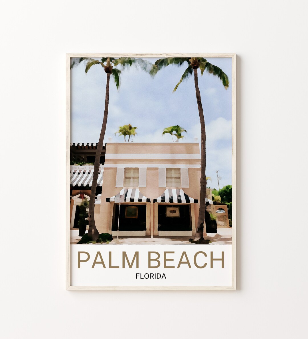 Palm Beach Print, Palm Beach Art, Palm Beach Wall Art, Palm Beach Art ...