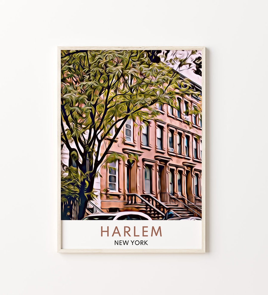 Harlem Print, Harlem Poster, Harlem Wall Art, Harlem Art, Harlem Wall ...