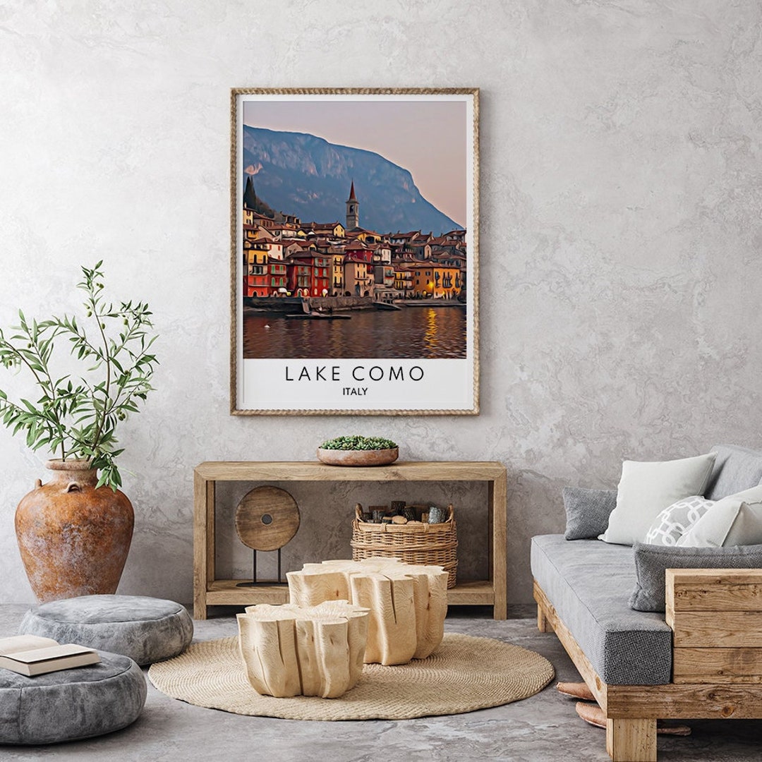 Lake Como Print, Lake Como Art, Italy Art, Italy Print, Lake Como ...
