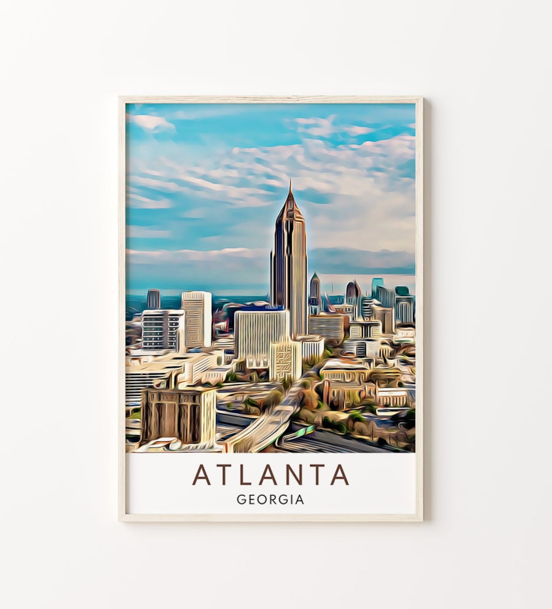 Atlanta Art, Atlanta Print, Atlanta Wall Art, Atlanta Poster, Atlanta ...