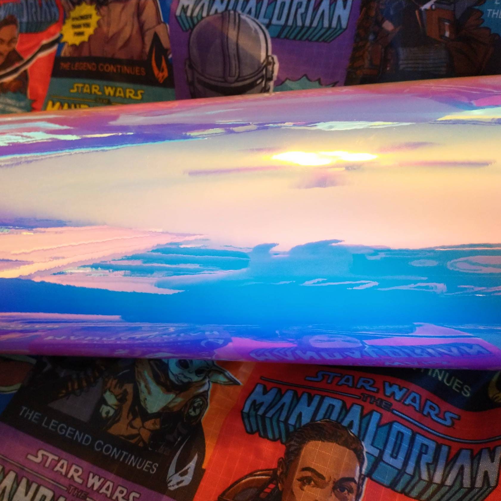 Holographic Mando Vinyl Decal - Etsy