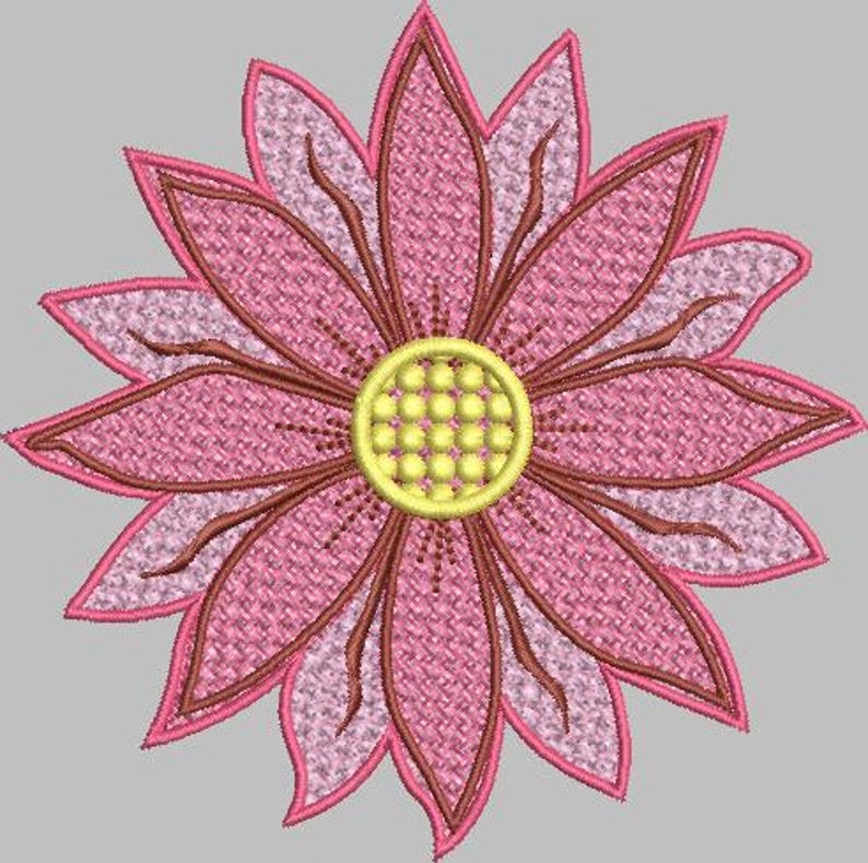 FSL Daisy Embroidery Design. Digital File ONLY - Etsy