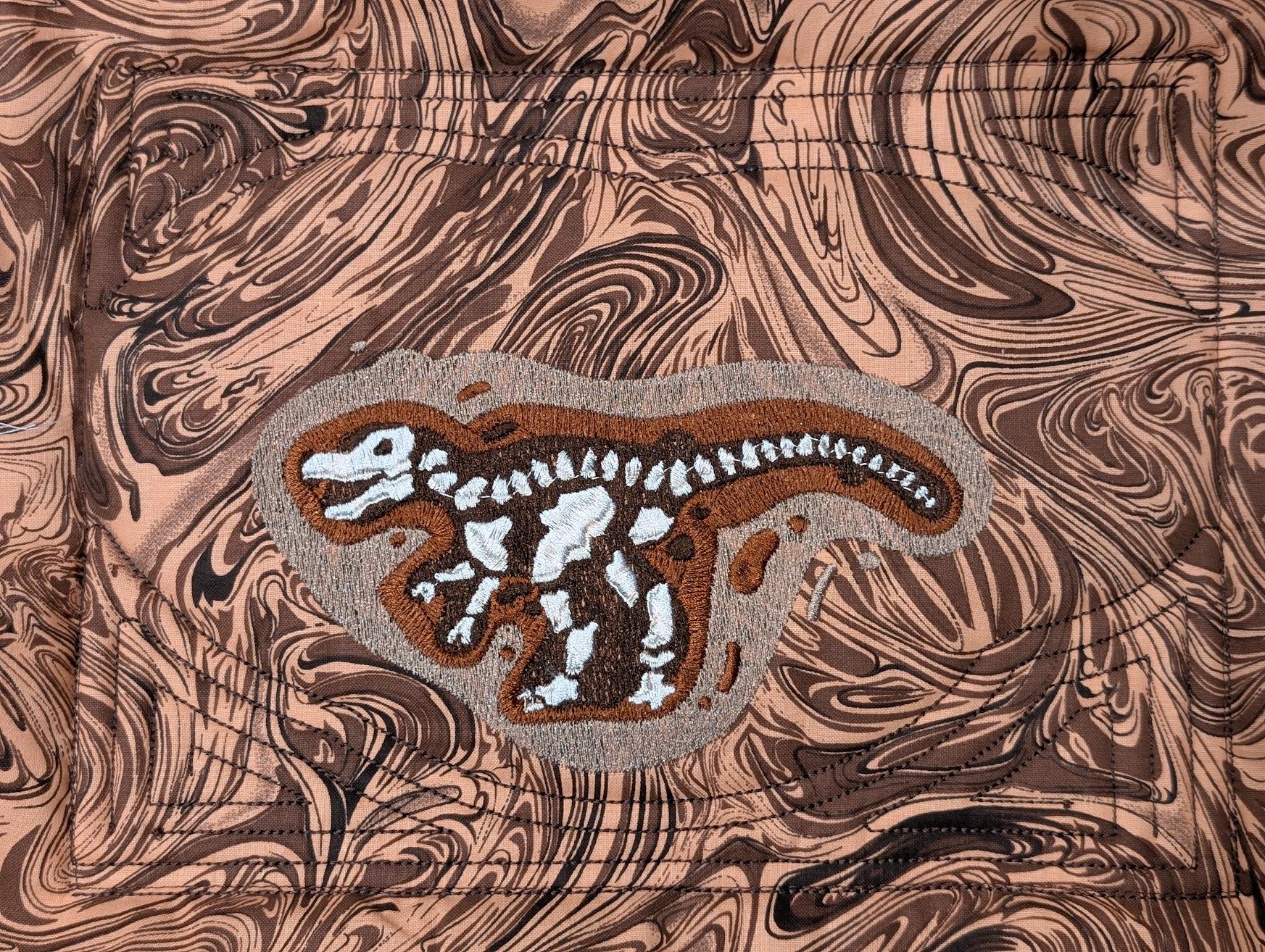 Dinosaur Fossils Embroidery Designs: Set of 6 (digital Download) - Etsy