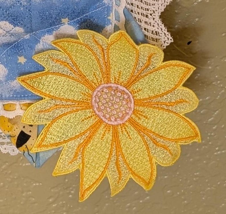 FSL Daisy Embroidery Design. Digital File ONLY - Etsy