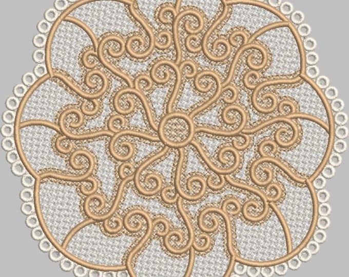 FSL Doily Embroidery Design. Digital Design ONLY. - Etsy