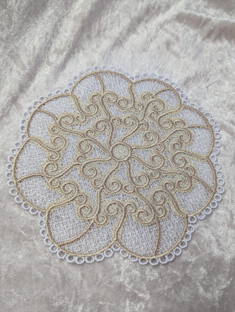 FSL Doily Embroidery Design. Digital Design ONLY. - Etsy