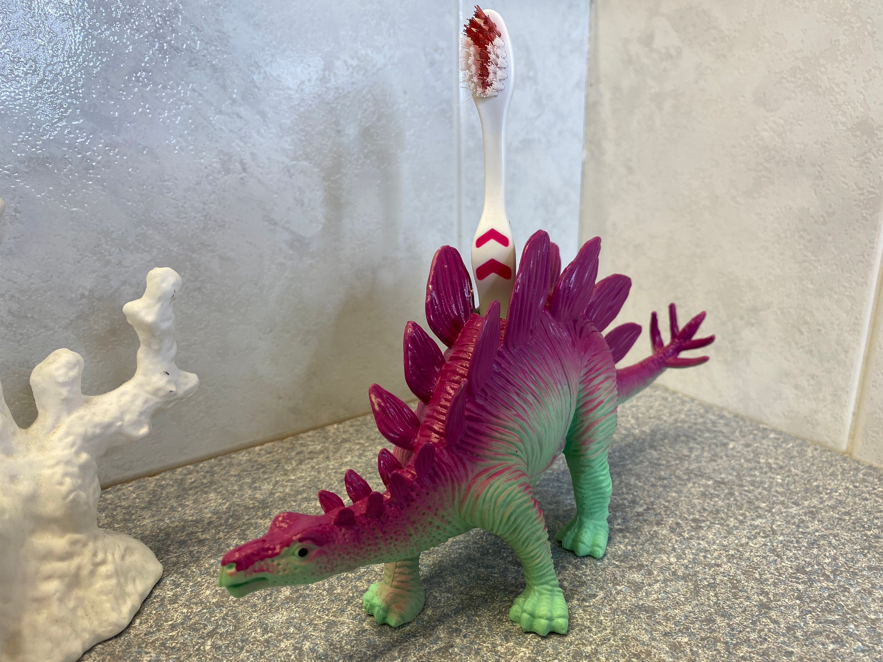 Stegosaurus Toothbrush Holder Upcycled From NEW Children's Toy ...