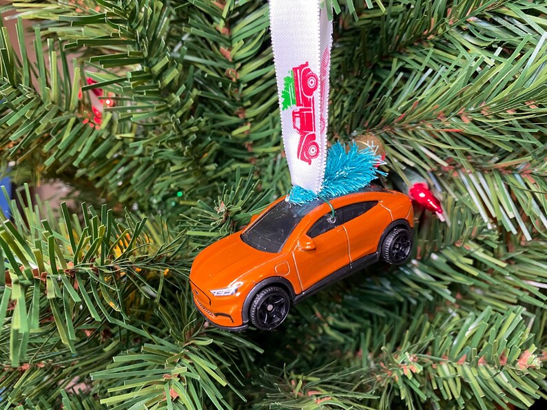 2021 Ford Mustang Mach-e Matchbox Car Christmas Tree Ornament, Father's ...