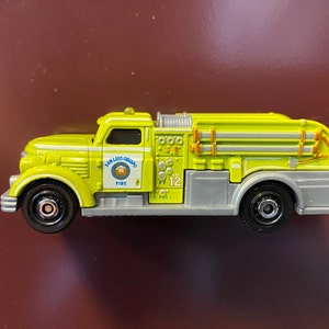 Vintage Fire Truck Magnet – Matchbox Fire Engine Gift, Firefighter ...