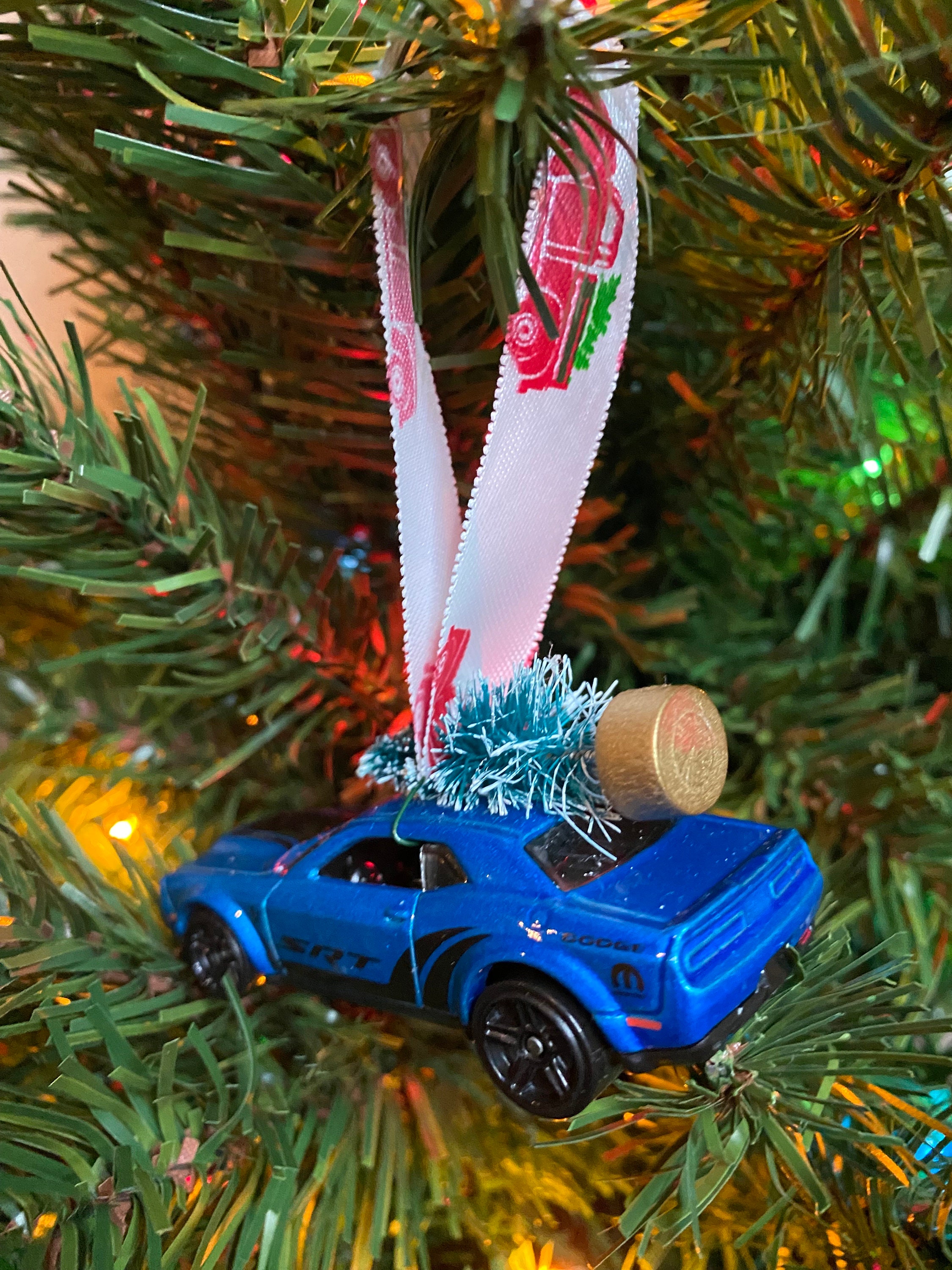 Custom Dodge Challenger SRT Demon Hot Wheels Christmas Tree Ornament ...