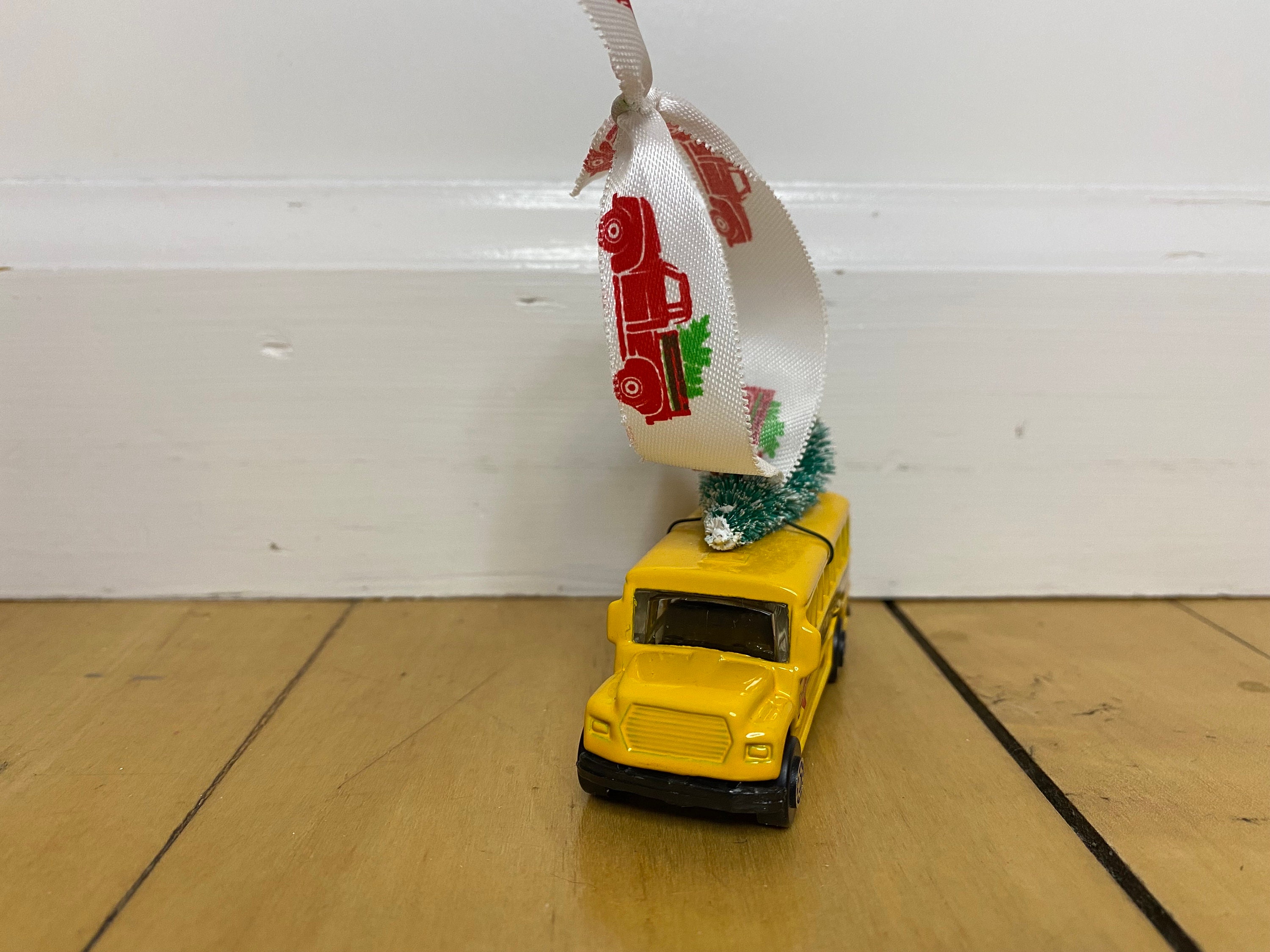 School Bus Diecast Christmas Tree Ornament School Bus Driver - Etsy