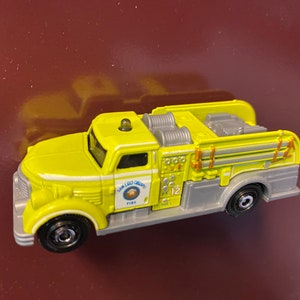 Vintage Fire Truck Magnet – Matchbox Fire Engine Gift, Firefighter ...