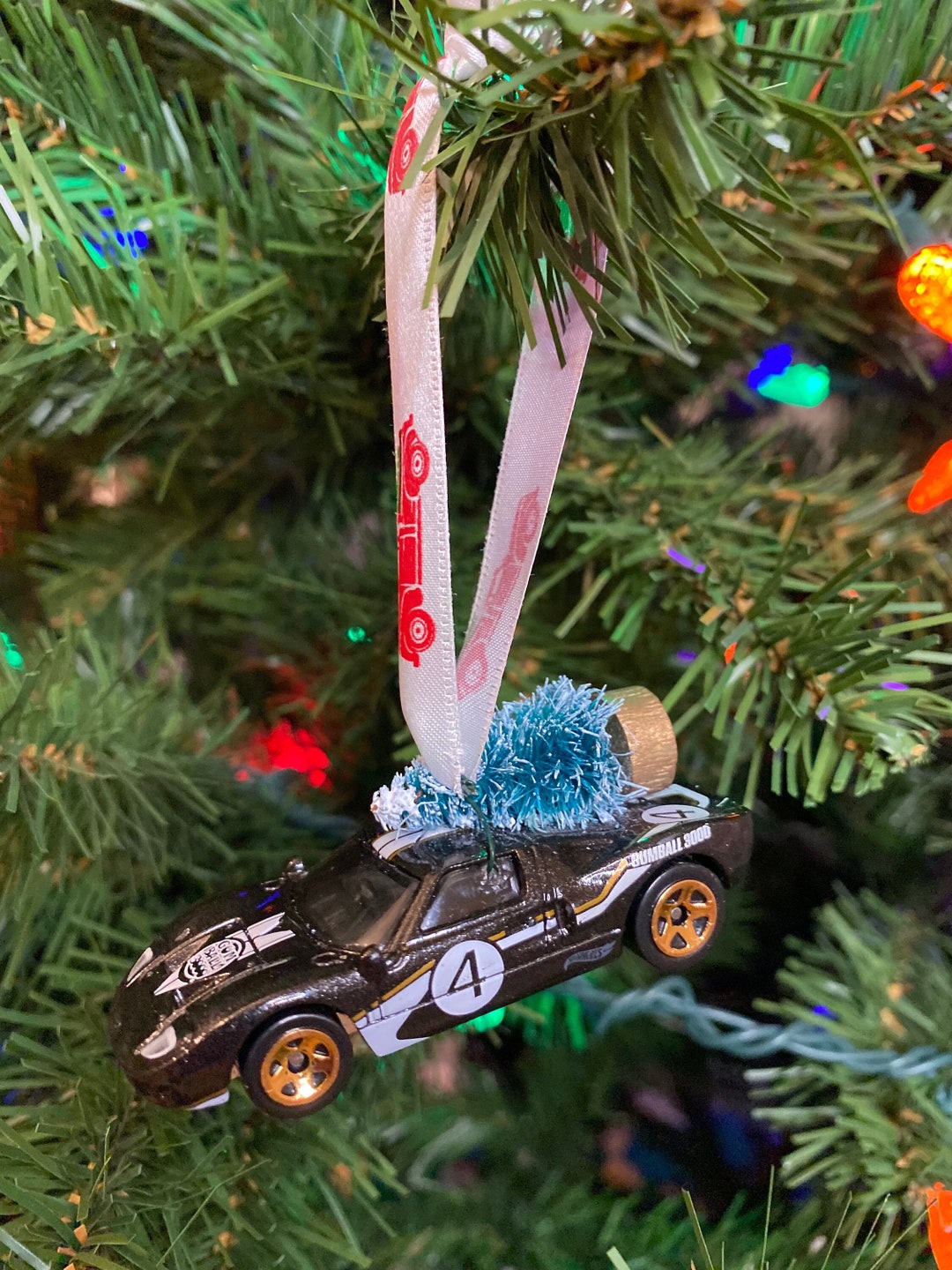 Hot Wheels Ford GT-40 Christmas Tree Ornament Black Race Car - Etsy