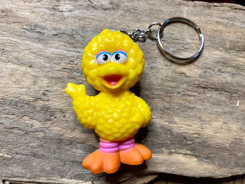 Upcycled Sesame Street Keychains, choose One, Elmo, Oscar the Grouch ...