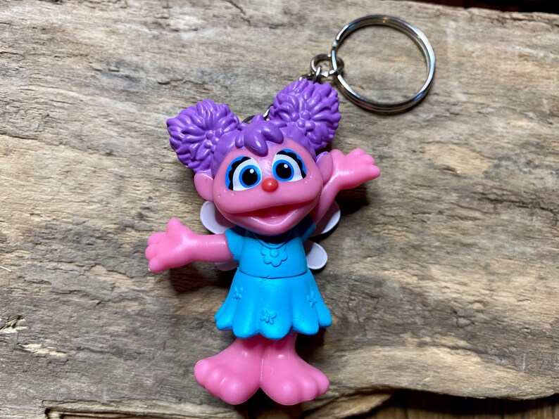 Upcycled Sesame Street Keychains, choose One, Elmo, Oscar the Grouch ...