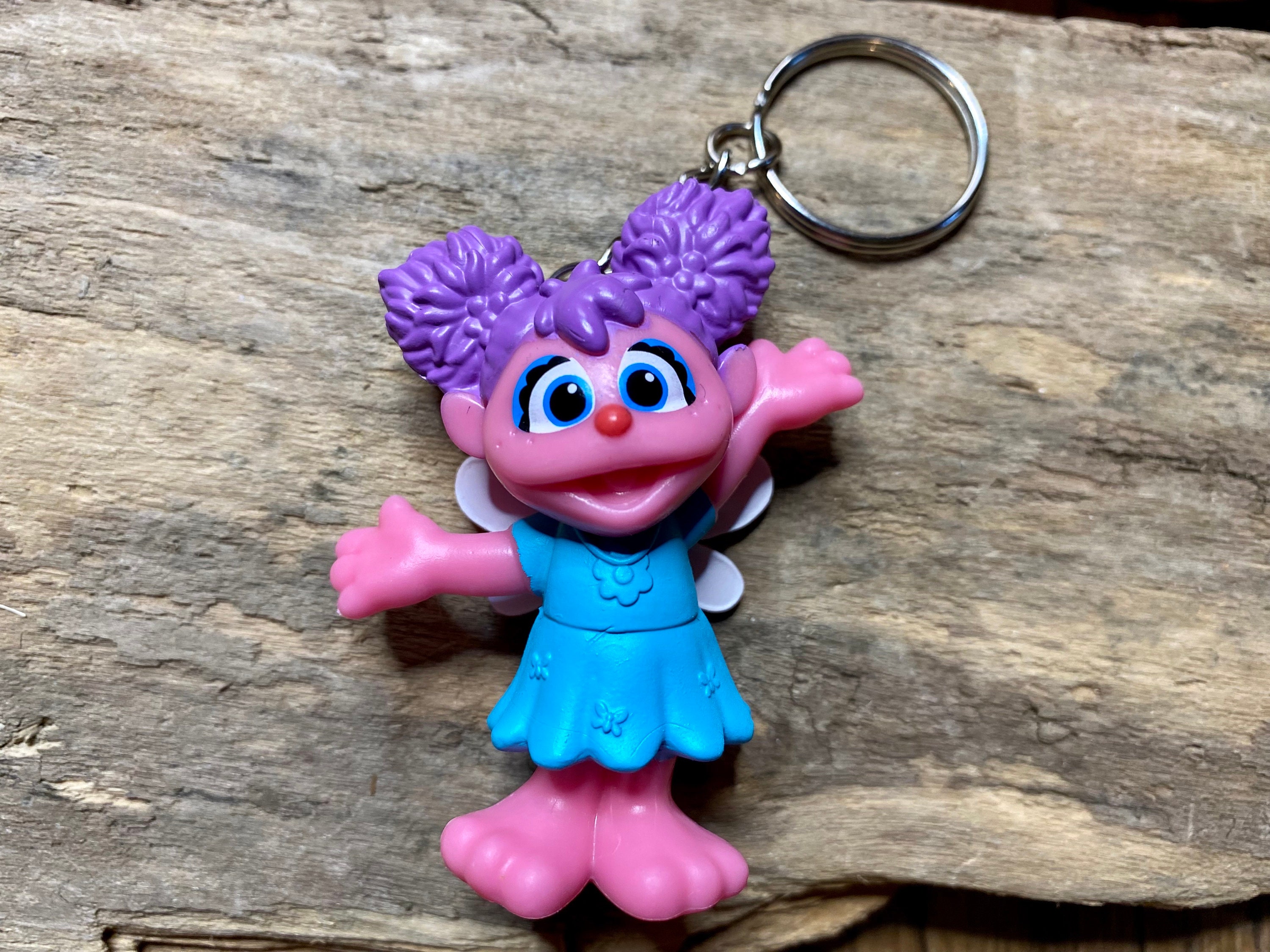 Upcycled Sesame Street Keychains, *choose One*, Elmo, Oscar the Grouch ...