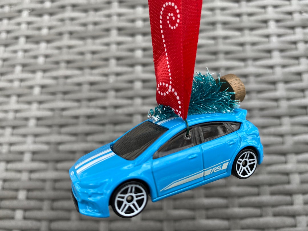 Custom Ford Focus RS Hot Wheels Christmas Tree Ornament, Ford Focus ...