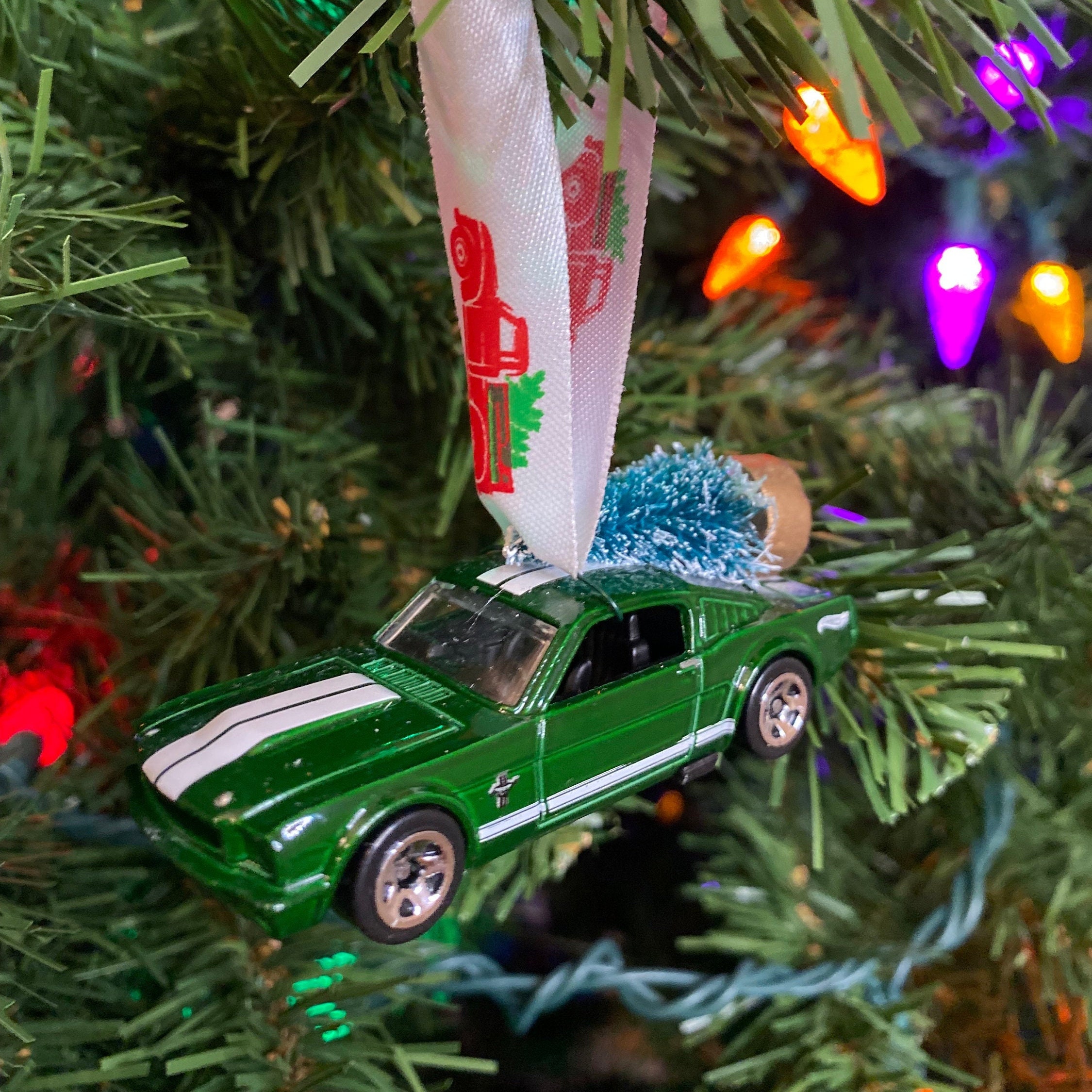 Custom 1965 Ford Mustang Fastback Hot Wheels Christmas Tree - Etsy