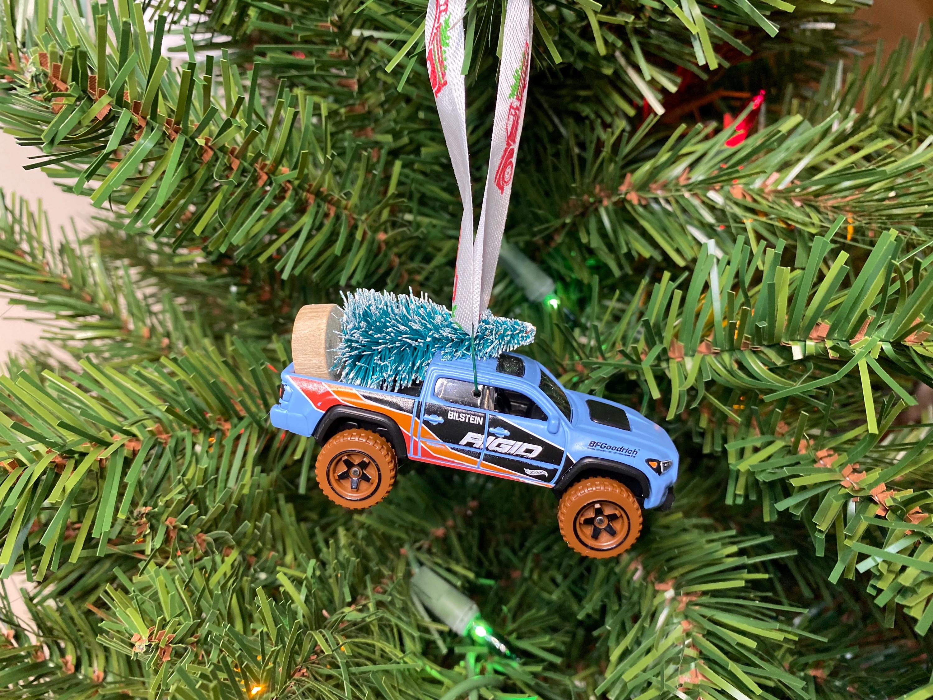 Custom 2020 Toyota Tacoma Hot Wheels Christmas Tree Ornament_stocking ...