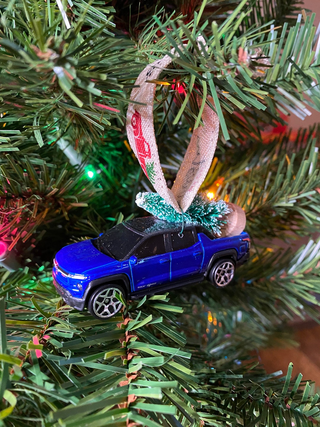 Chevy Silverado EV Ornament – Hot Wheels Christmas Tree Decor, Electric ...